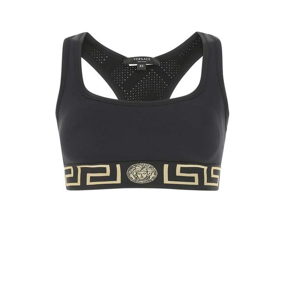 Versace | Accessories | Versace Black Stretch Nylon Bra | Poshmark
